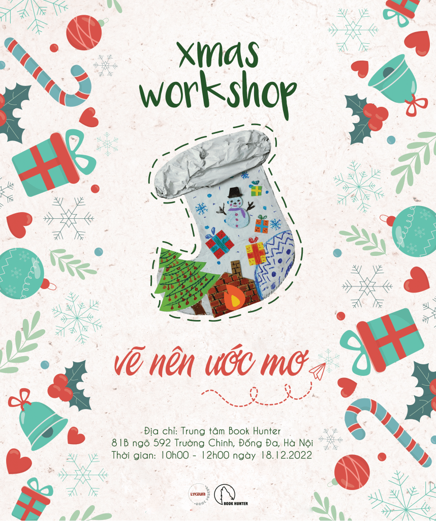 WORKSHOP GIÁNG SINH: VẼ NÊN ƯỚC MƠ - Book Hunter Lyceum