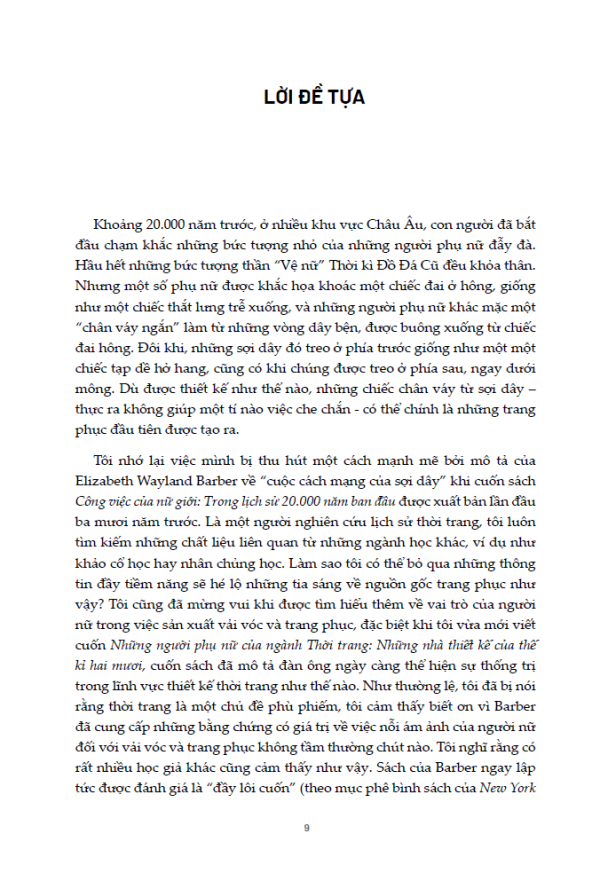 Công việc của nữ giới - Elizabeth Wayland Barber - Book Hunter Lyceum